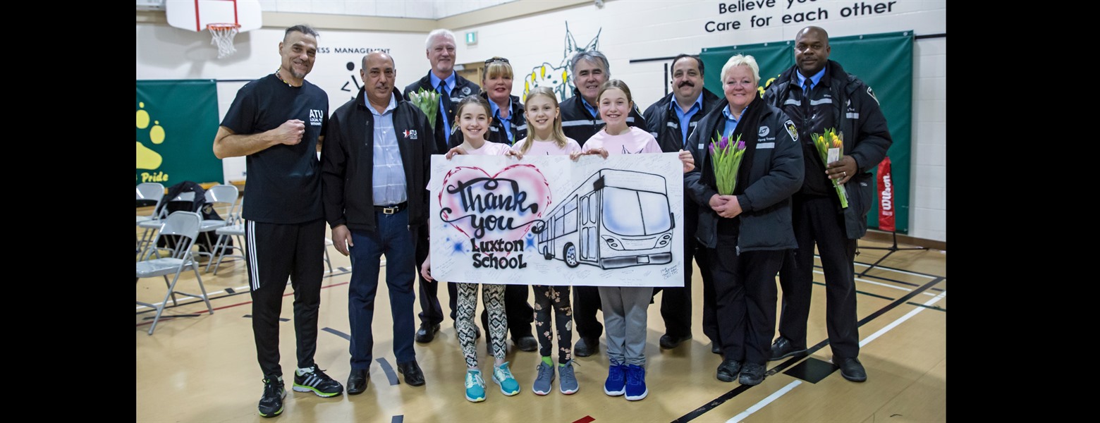 Luxton students, transit drivers building community together