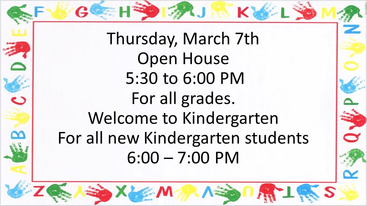 École Luxton School Open House and Welcome to Kindergarten Evening