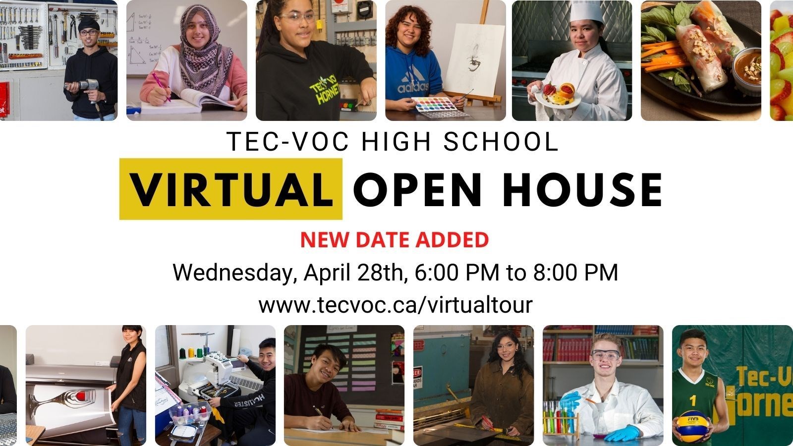 Tec-Voc Virtual Open House - April 28 2021