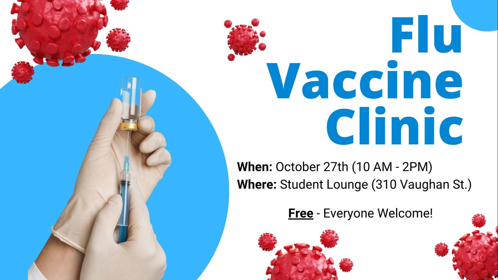 Flu Clinic - Friday Oct. 27