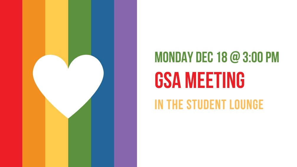 GSA Meeting - Monday Dec 18