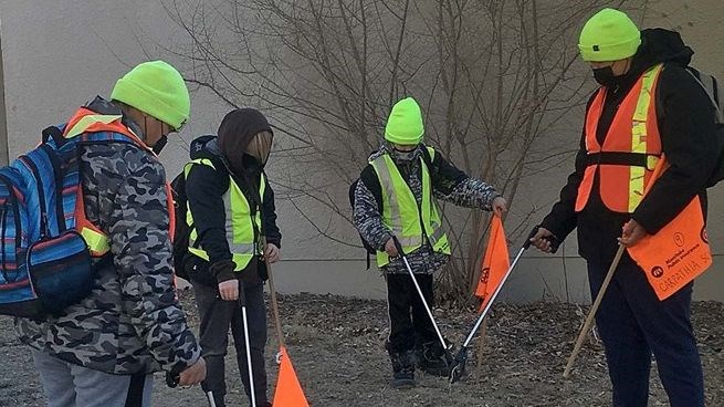Carpathia on litter patrol