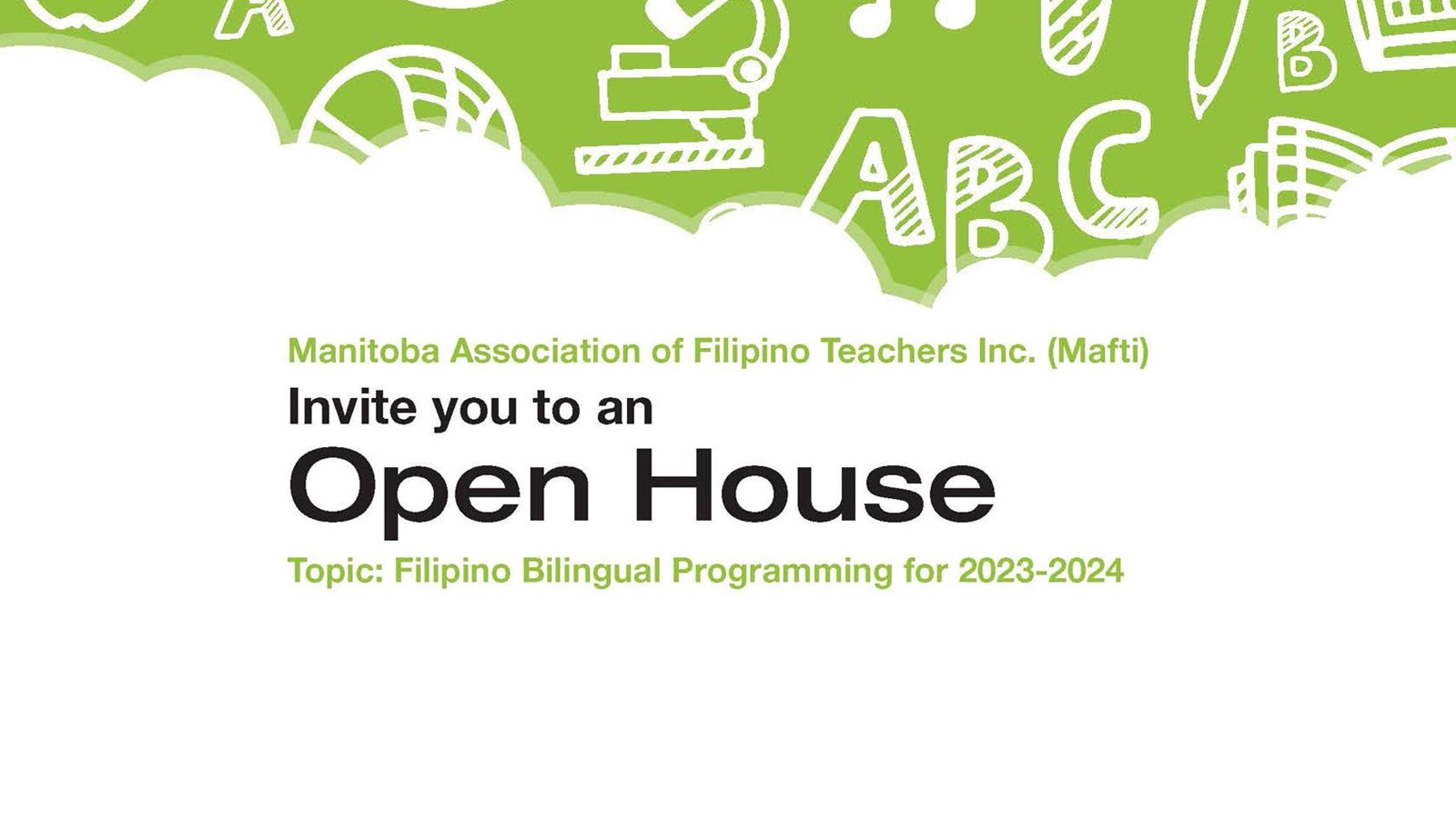 Open House – Filipino Bilingual Programming
