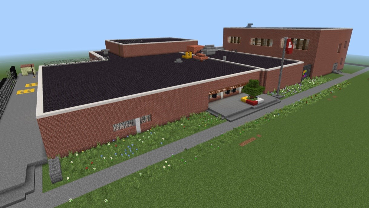 River Elm makes Minecraft model of school